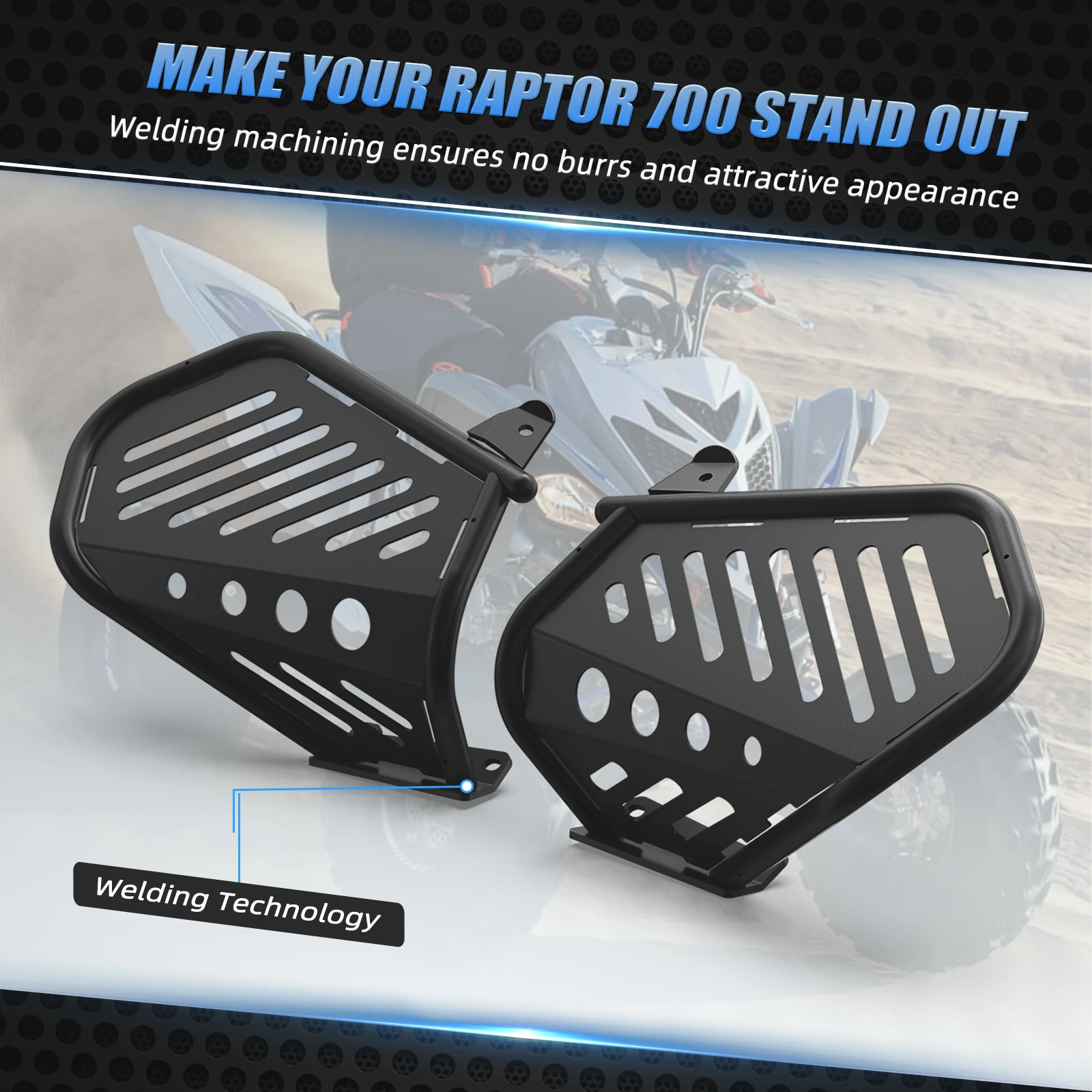 NICECNC-Raptor-700-Feet-Heel-Guards-For-Yamaha-Raptor-700-YFM700-700R ...