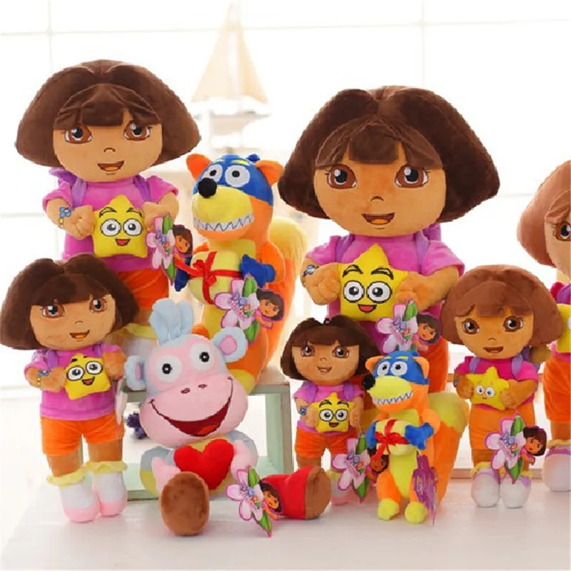 25CM Dora the Explorer monkey Boots Swiper Plush Toys Cartoon Soft ...