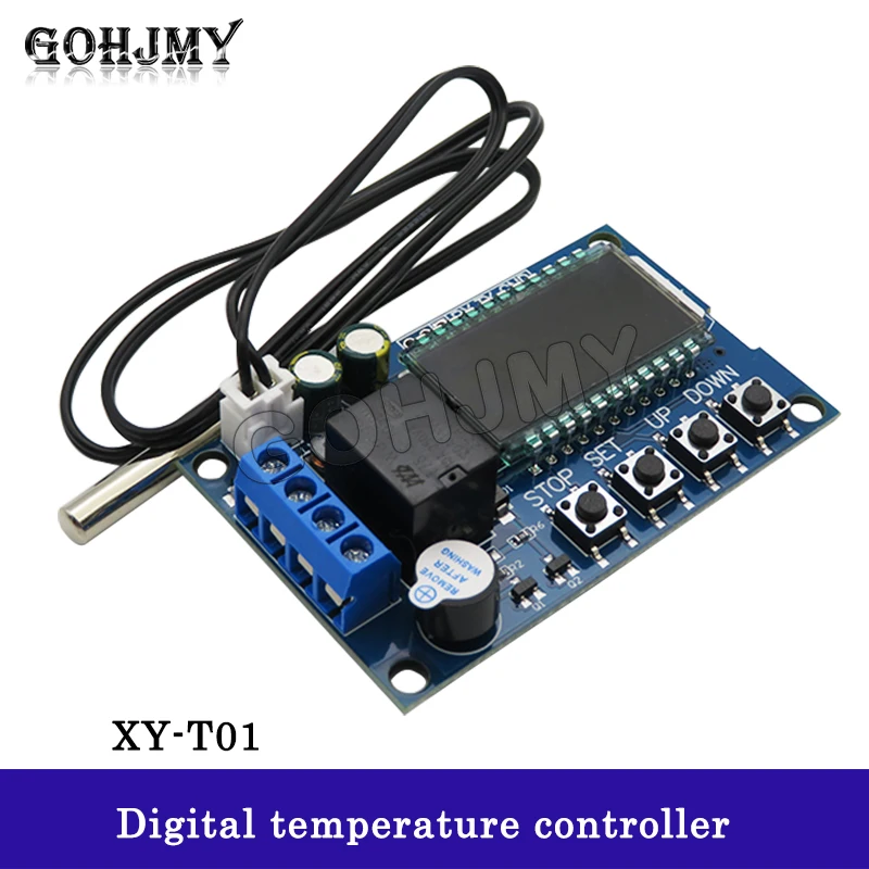 XY-T01-Digital-Temperature-Controller-High-Precision-Digital-Display-Temperature-Controller ...