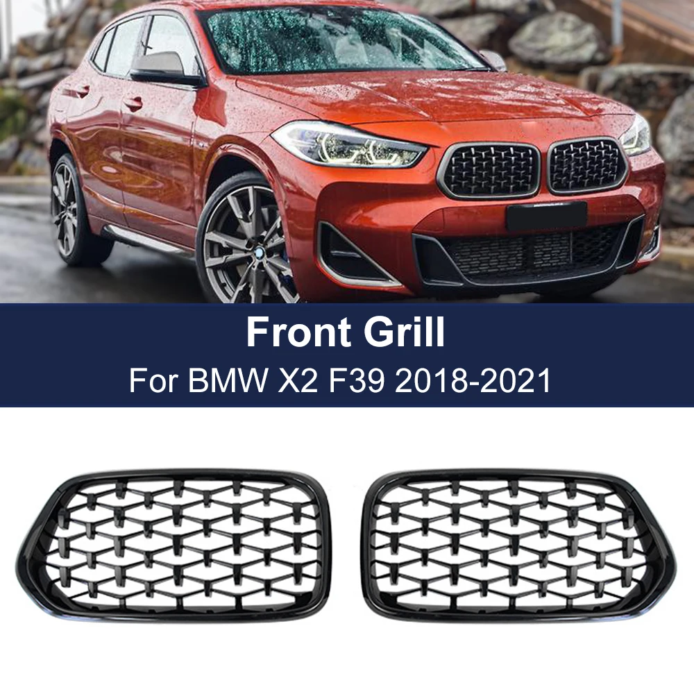 Rejilla-delantera-de-ri-n-doble-para-BMW-accesorio-de-color-negro-con ...