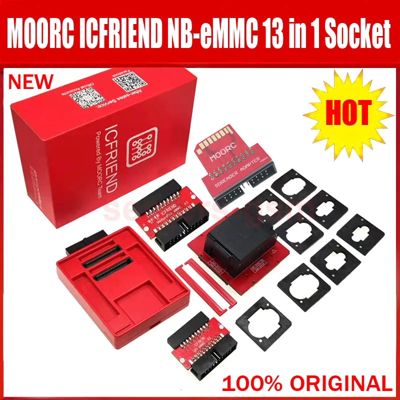 2023 New NB- E-mate X EMMC BGA 13 IN 1 Socket Adapter Support BGA100 ...