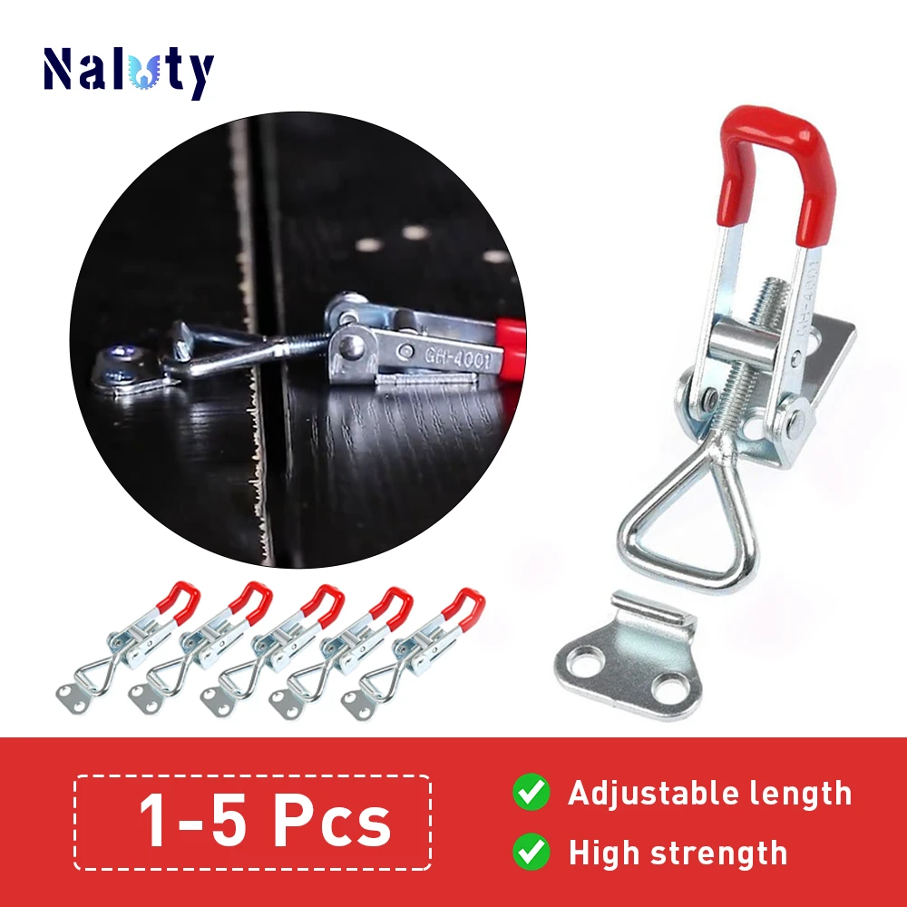 1 5pcs Clamp Latch 330Lbs Pull Latch Adjustable Quick Release Draw ...