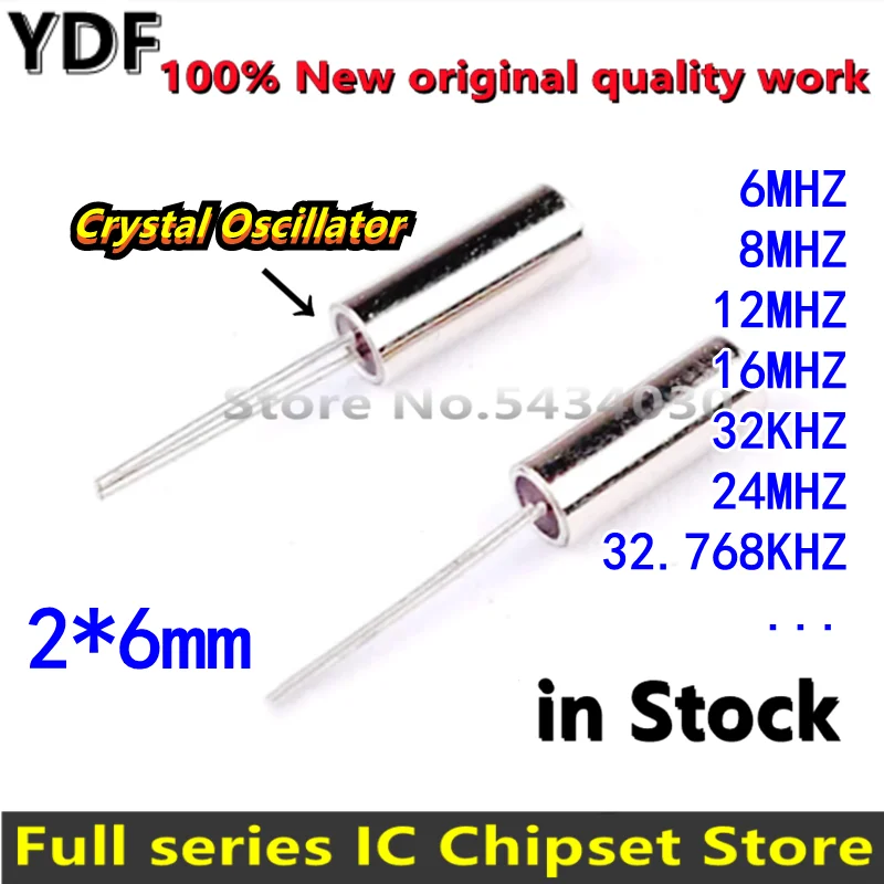 10pcs-100-New-6MHZ-8MHZ-12MHZ-16MHZ-32KHZ-24MHZ-32-768KHZ-Crystal ...