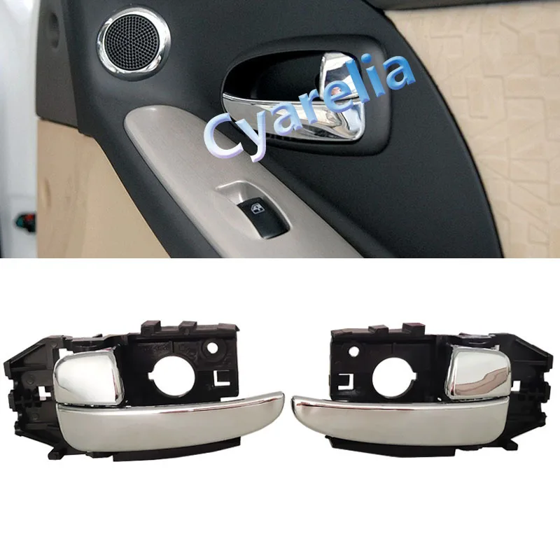 LH-RH-Car-Interior-Inside-Inner-Door-Handle-Chrome-for-Hyundai-Elantra ...