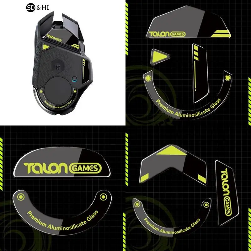 1Pack TALONGAMES Glass Mouse Skates Glide Feet Pads Mouse Feet Sticker ...