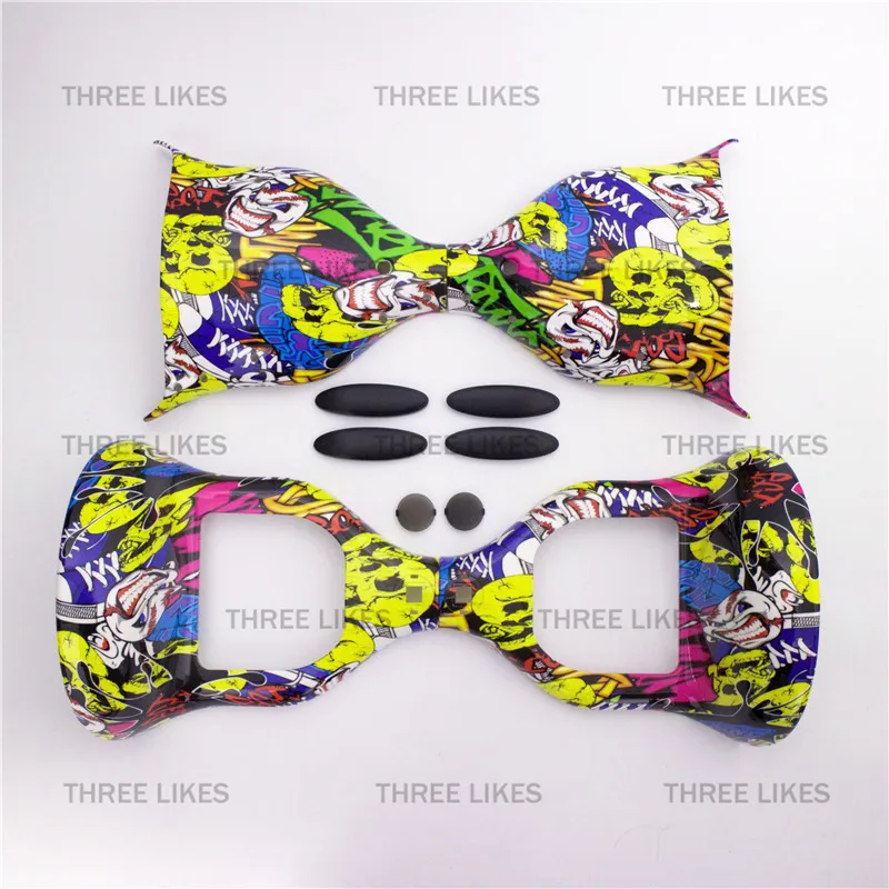 Yellow-Scrawl-10-Hoverboard-Plastic-Shell-Cover-Case-Replacement ...