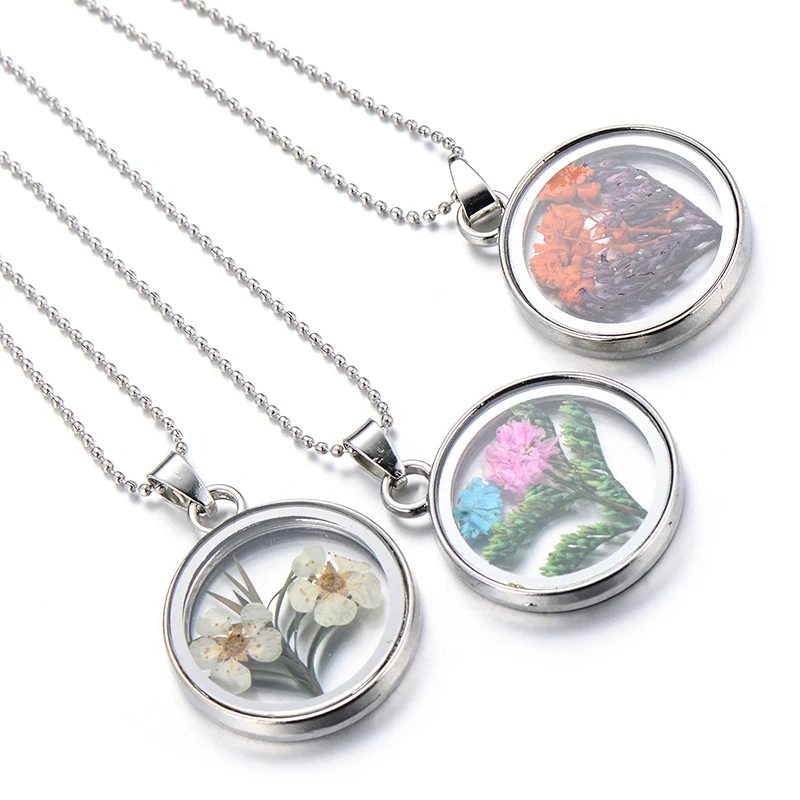 1Pcs-Round-Acrylic-Preserved-Fresh-Hibiscus-Flower-Charms-Dried-Petal ...