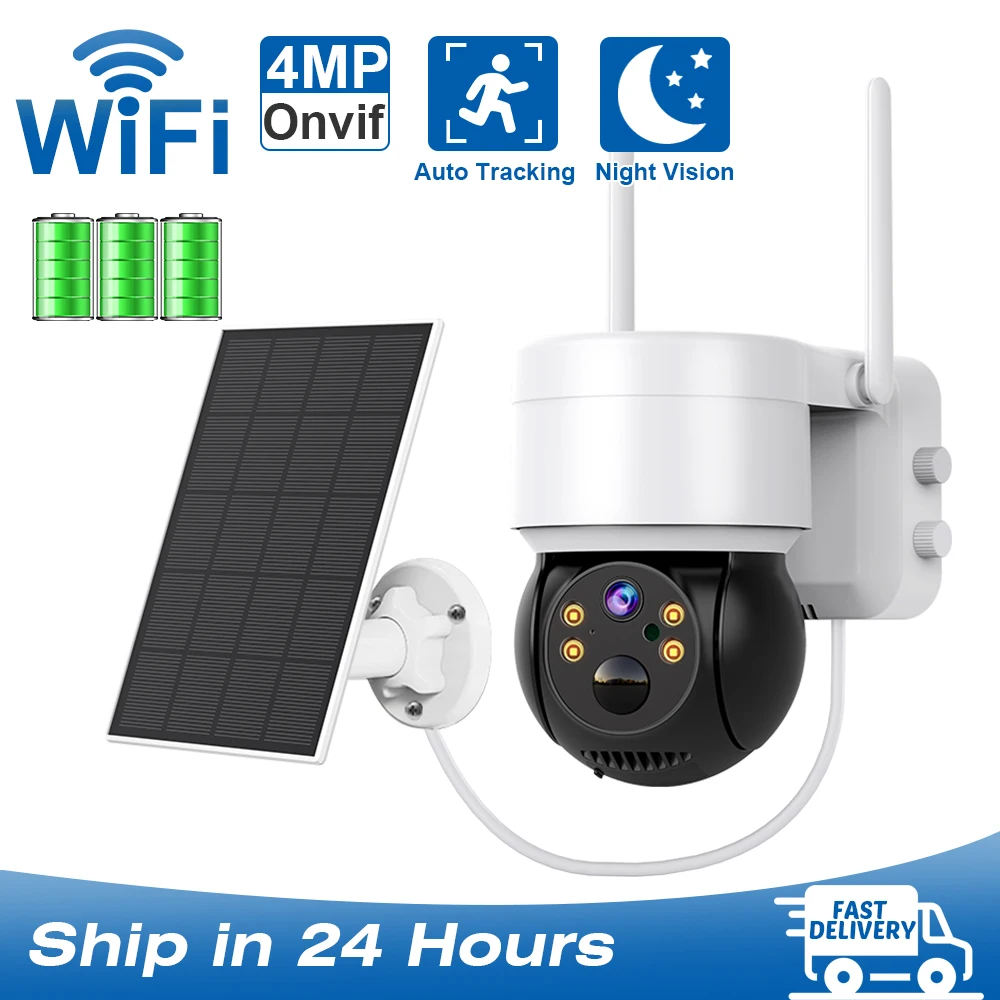 Solar-Camera-Outdoor-Security-WiFi-Surveillance-Cameras-With-Solar ...