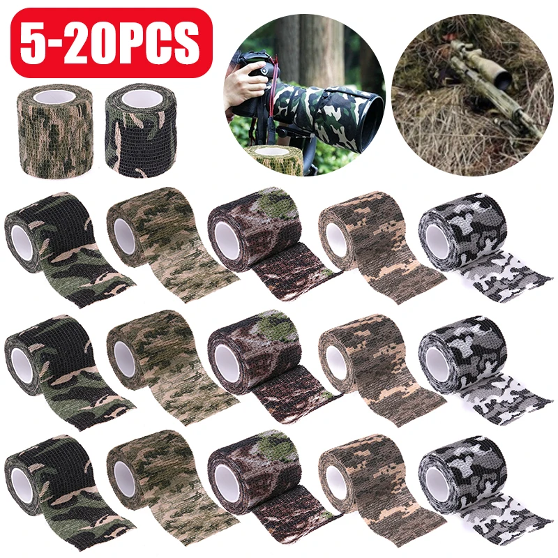 5-20pcs-Outdoor-Hunting-Camouflage-Stealth-Tape-Self-adhesive-Elastic ...