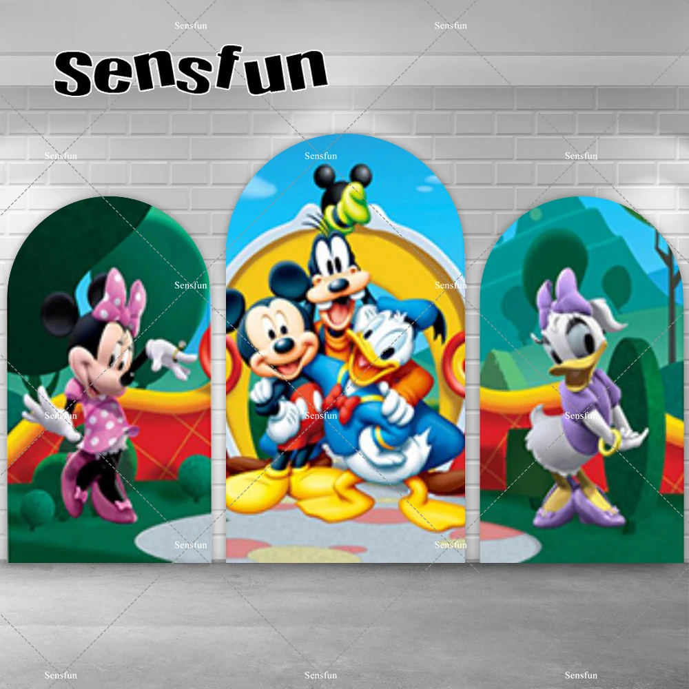 Mickey-Mouse-Clubhouse-Arch-Backdrop-Minnie-Donald-Duck-Daisy-Chiara ...