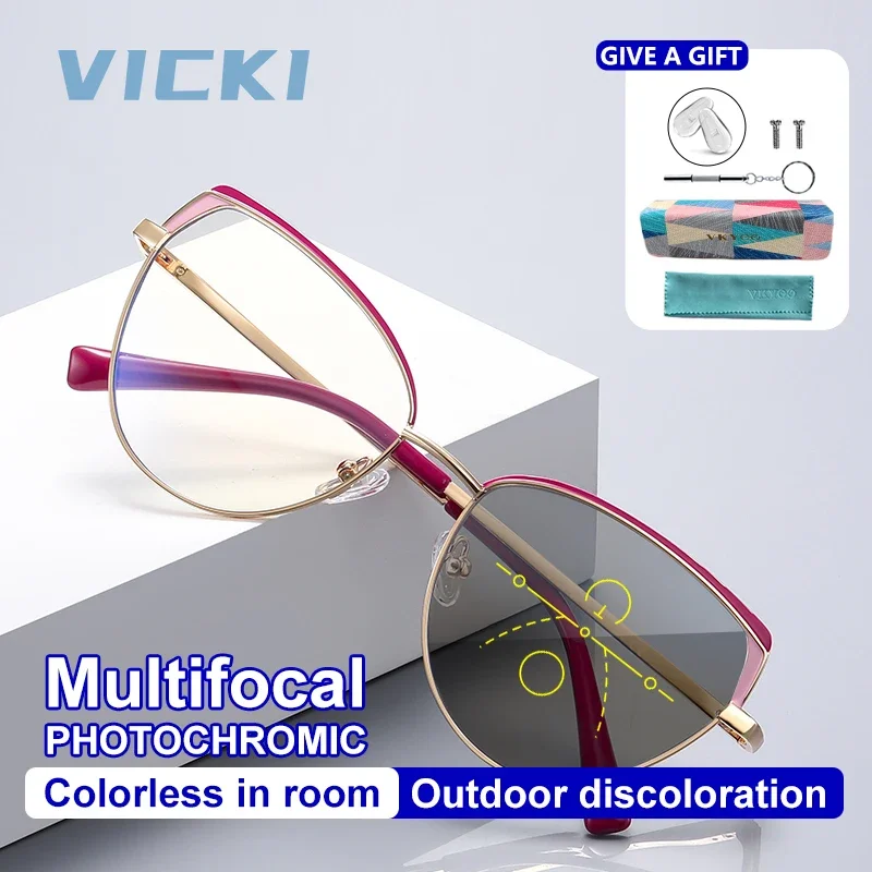 VICKI-New-Design-Progressive-Multifocal-Glasses-Women-Geometric-Frame ...