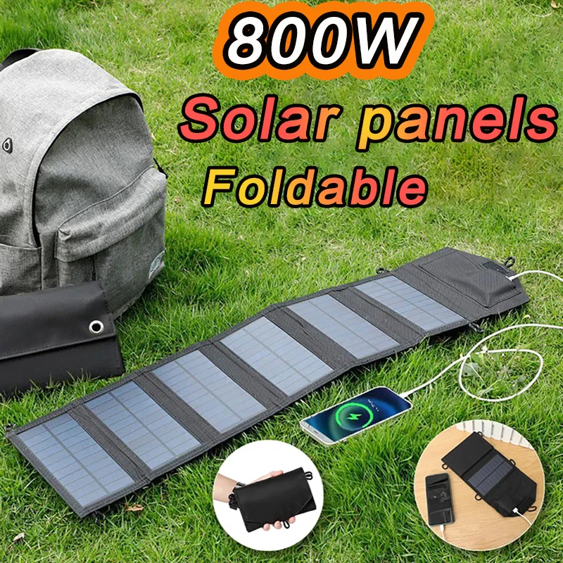 6-fold-800W-Foldable-solar-panel-portable-solar-panels-charger-USB-5V ...