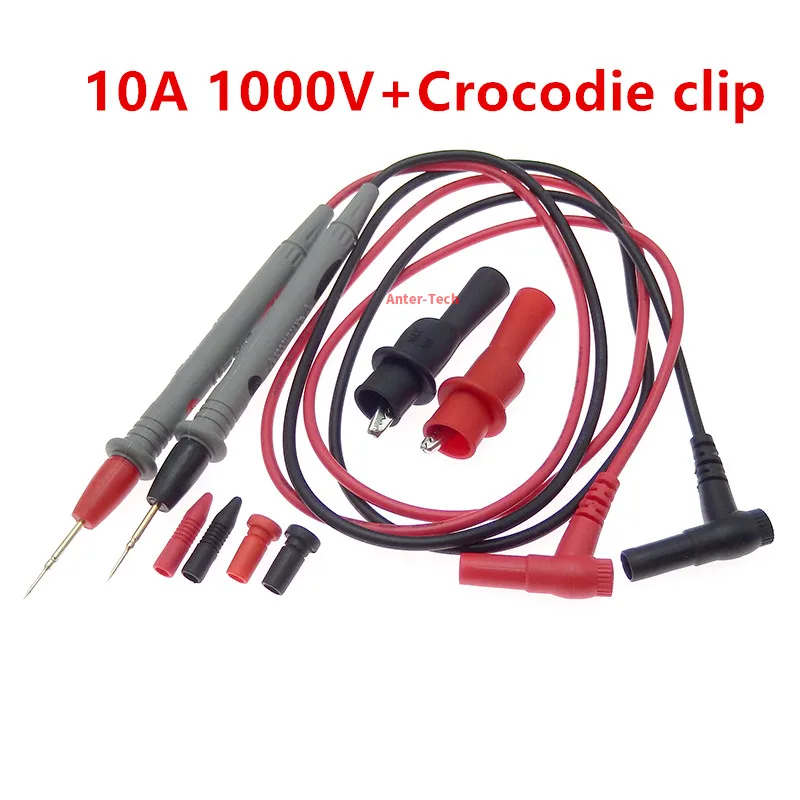 Multimeter Test Leads Universal Cable AC DC 1000V 20A 10A CAT III ...