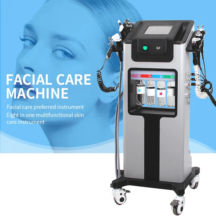 Multifunctional 9 In 1 Hydra Facial Microdermabrasion Hydro Machine For ...
