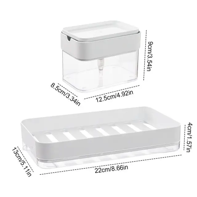 Szappan Adagoló Doboz Konyhai Tároló Állvány Szivacsos Kefével Víz ...