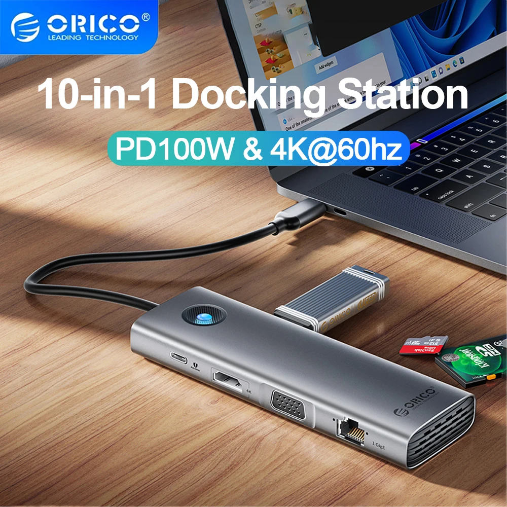 ORICO-Docking-Station-USB-C-Hub-to-4K60Hz-HDMI-compatible-USB-3-0 ...