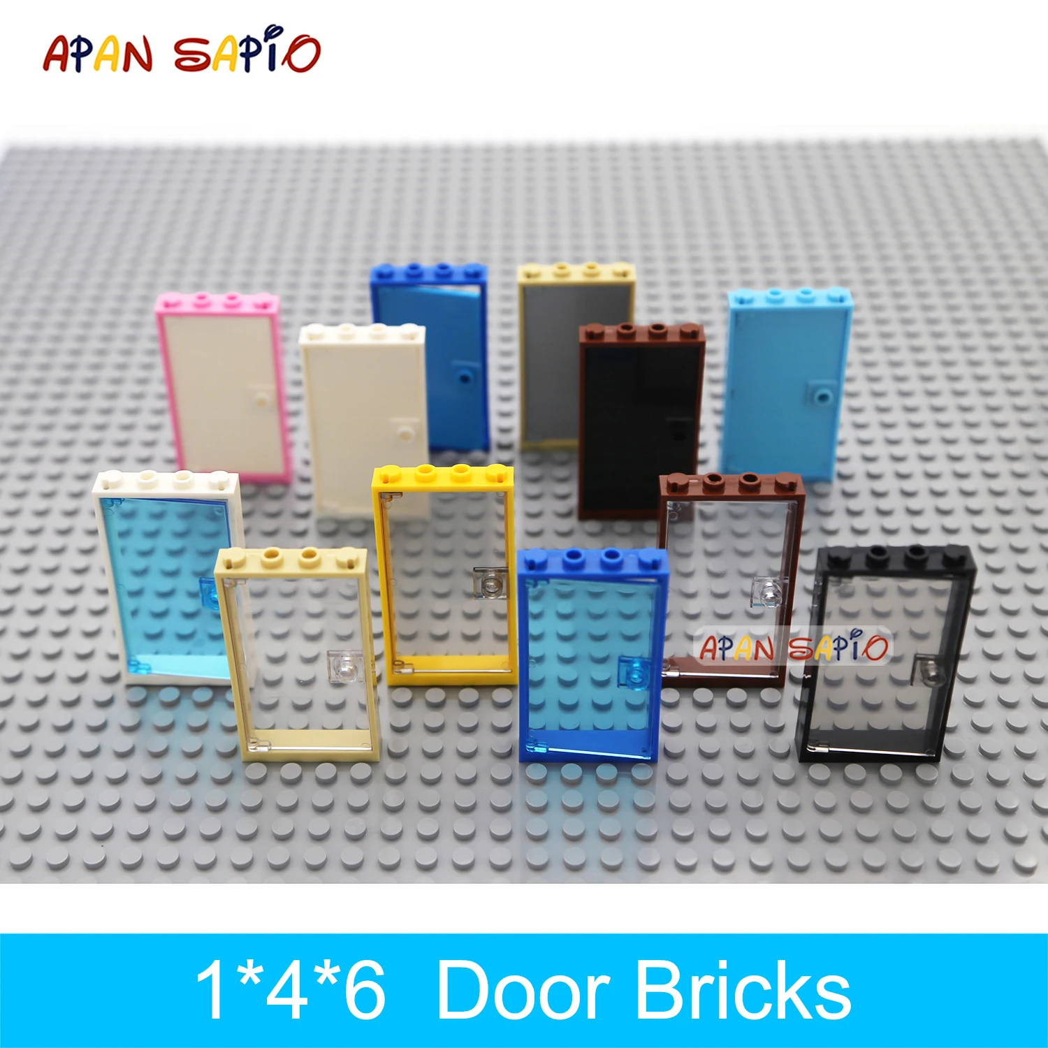 10Pcs-Diy-Bouwstenen-Dikke-Deur-Bricks-1X4X6-Educatief-Creatieve ...