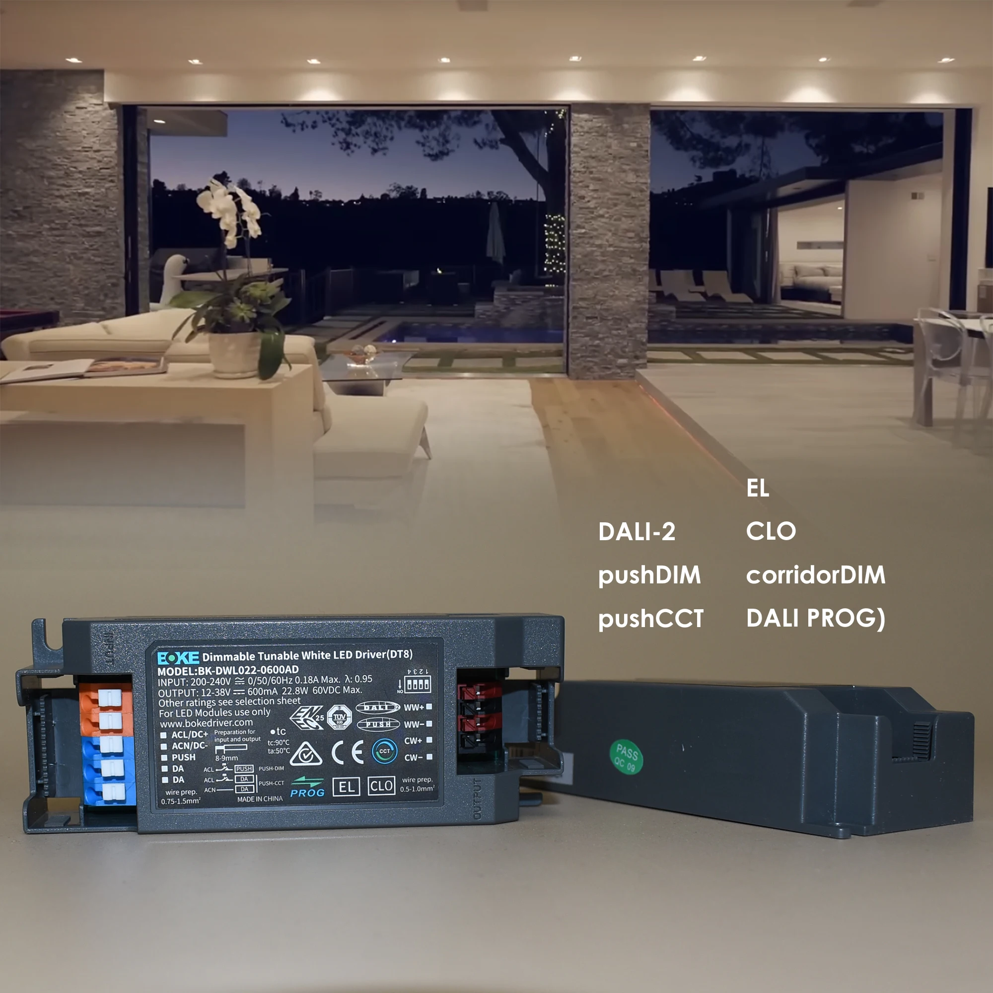 CCT DALI-2 LED Driver DT8 pushCCT pushDIM corridorDIM Constant Current Independent Color ...