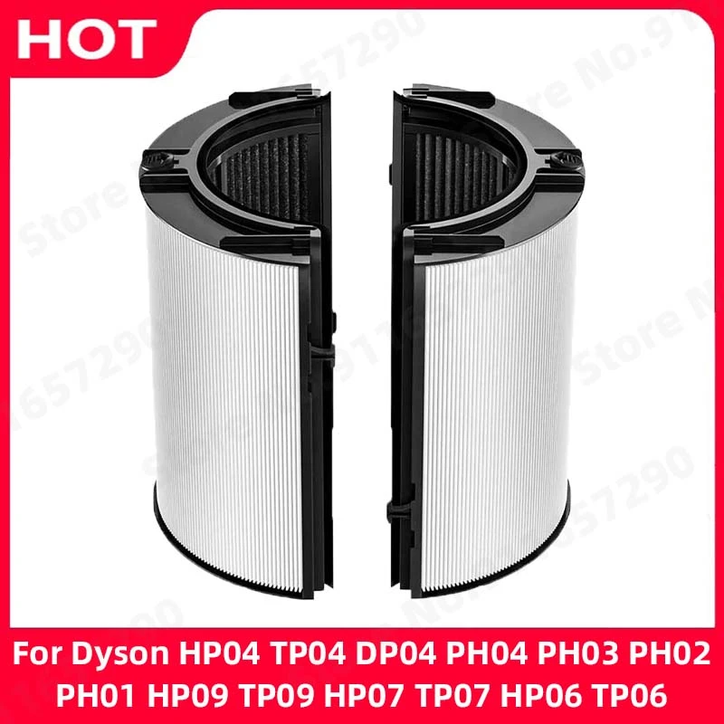 2 In 1 HEPA+Carbon Filter For Dyson HP04 TP04 DP04 PH04 PH03 PH02 PH01 HP09 TP09 HP07 TP07 HP06 ...