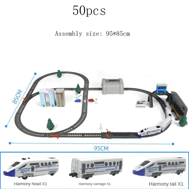 High Speed Electric Train Model for Children, Harmony Rail Toy, Railway ...