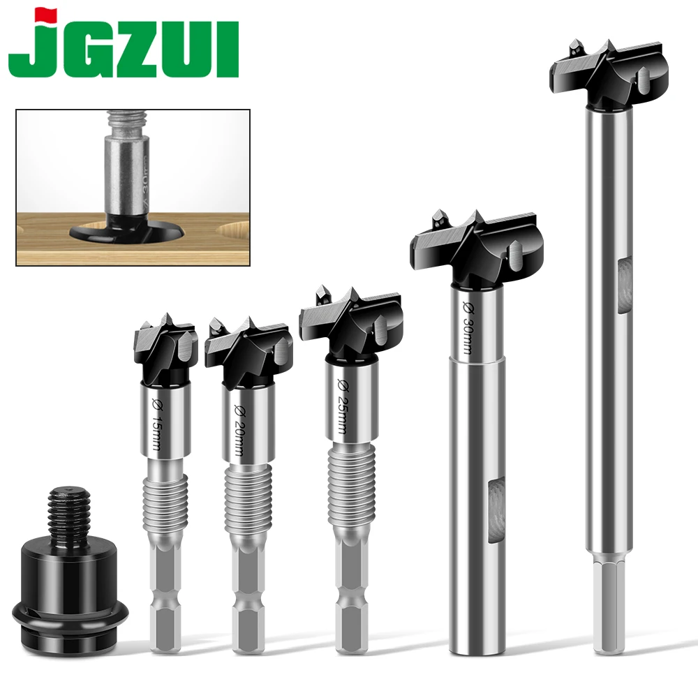 Multifunctional Extended Woodworking Hole Opener External Thread Flat ...