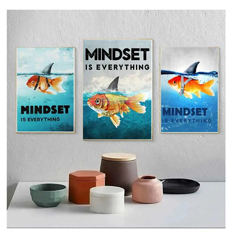 Home-Decor-Mindset-Is-Everything-Shark-Fish-Pictures-Motivational ...