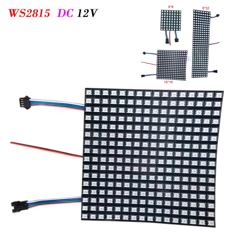 5V-12V-LED-Pixel-Matrix-Panel-Screen-WS2815-WS2812-Digital-Flexible ...