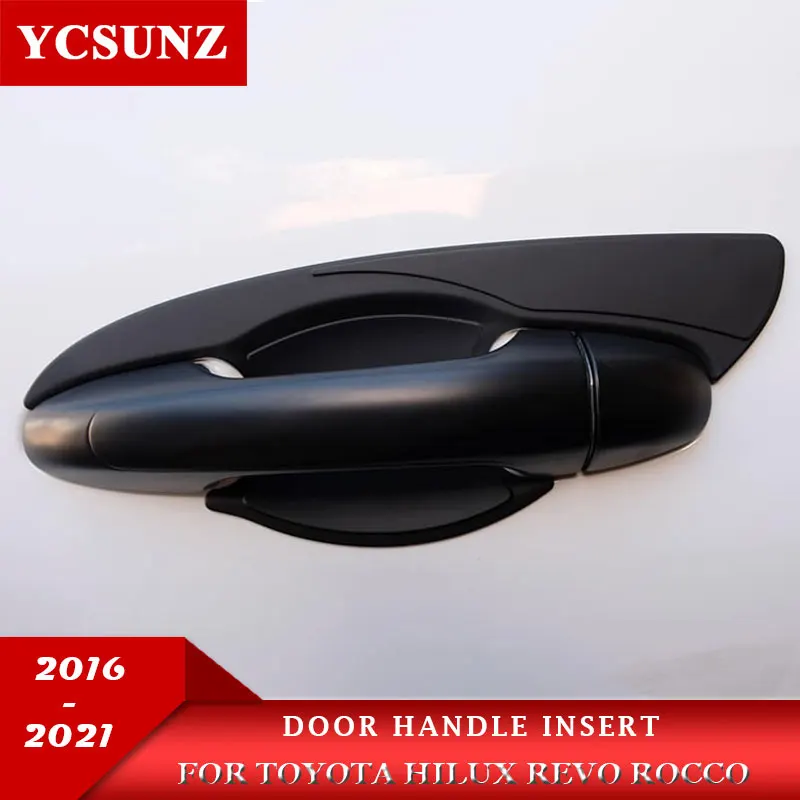 ABS Door Handle Inner Trims For Toyota Hilux Revo Rocco 2016 2017 2018 ...