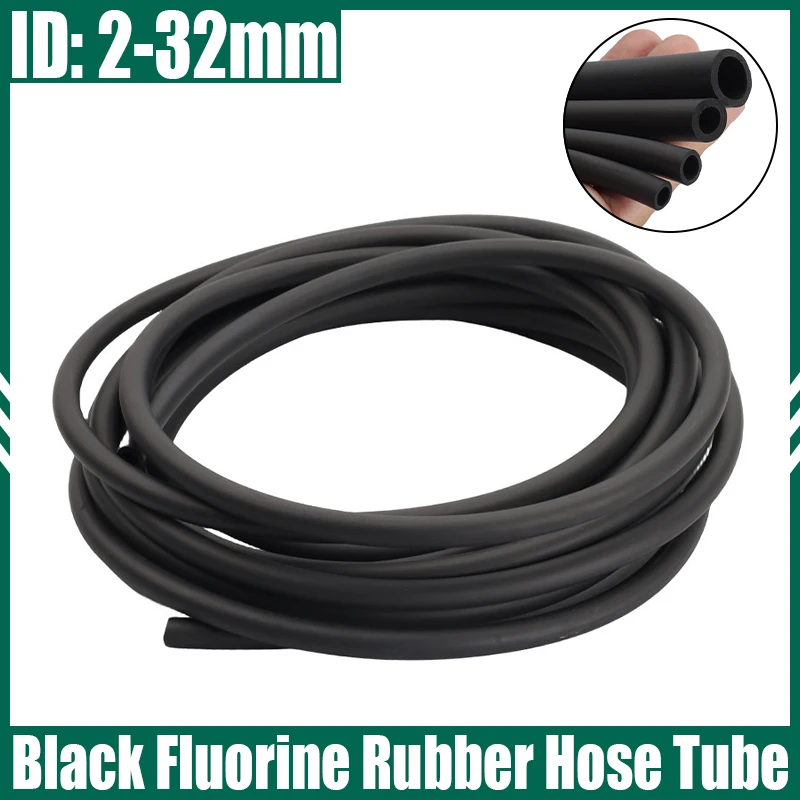 L-1-Meter-ID-2-32mm-Black-Fluorine-Rubber-Hose-Fluororubber-Tubing-Pipe ...