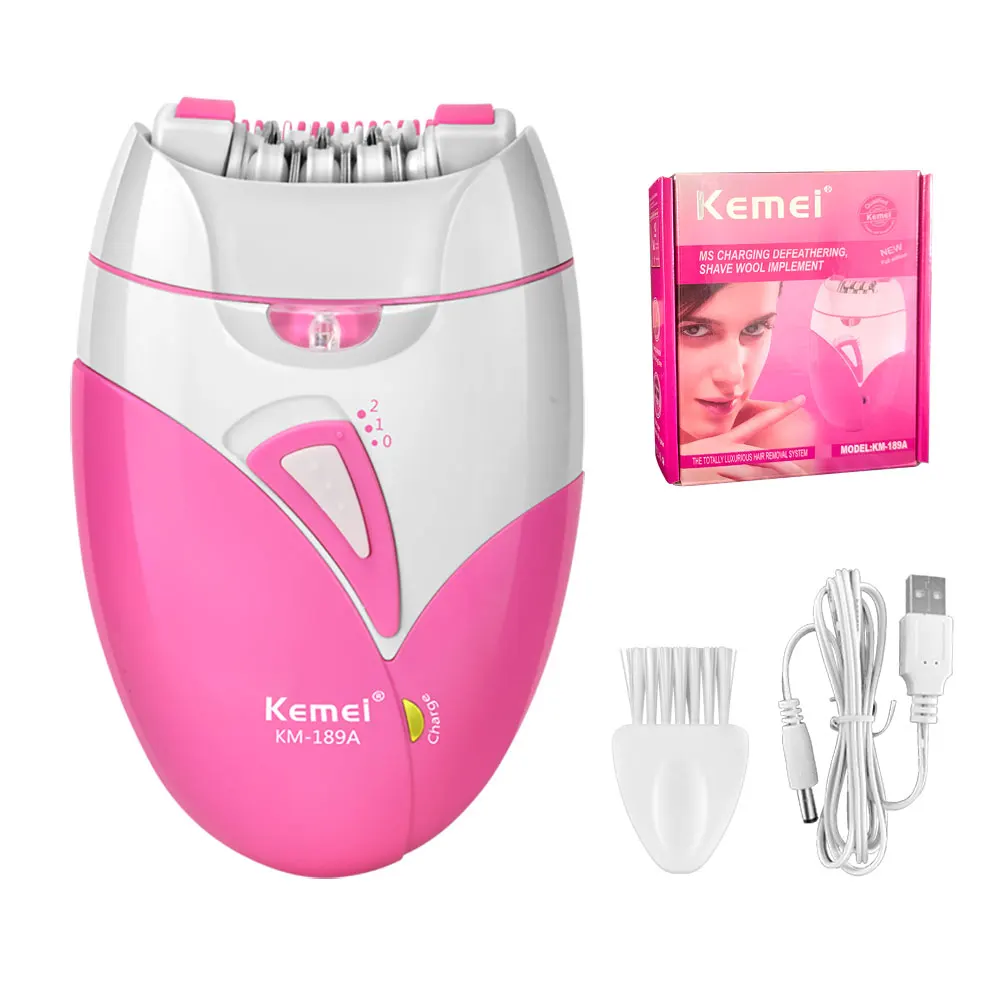Kemei-Women-s-Electric-Epilator-Rechargeable-Body-Hair-Removal-Machine ...