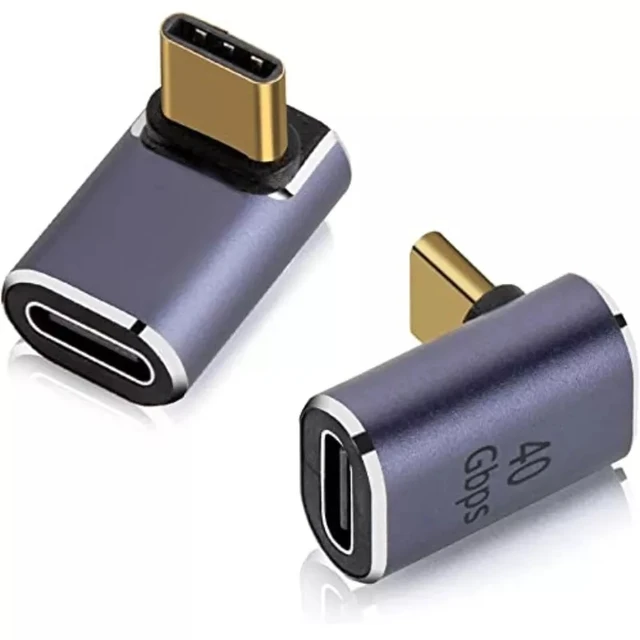 Usbc Right Angle Adapter 90-Degree Right Angle USB-C To USB-C Adapter ...