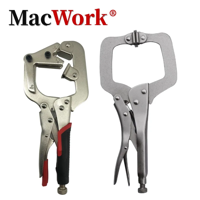 2 PCS C-Shaped Locking Pliers 11 inch Welding Fixture and 10 inch ...