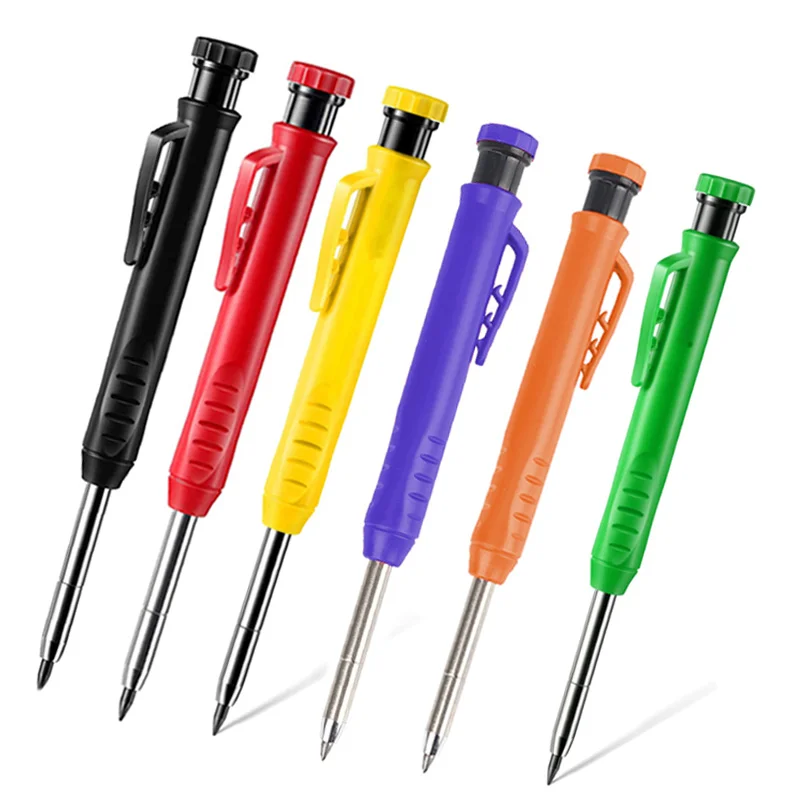 Solid Carpenter Mechanical Retractable Pencil Woodworking Tools ...