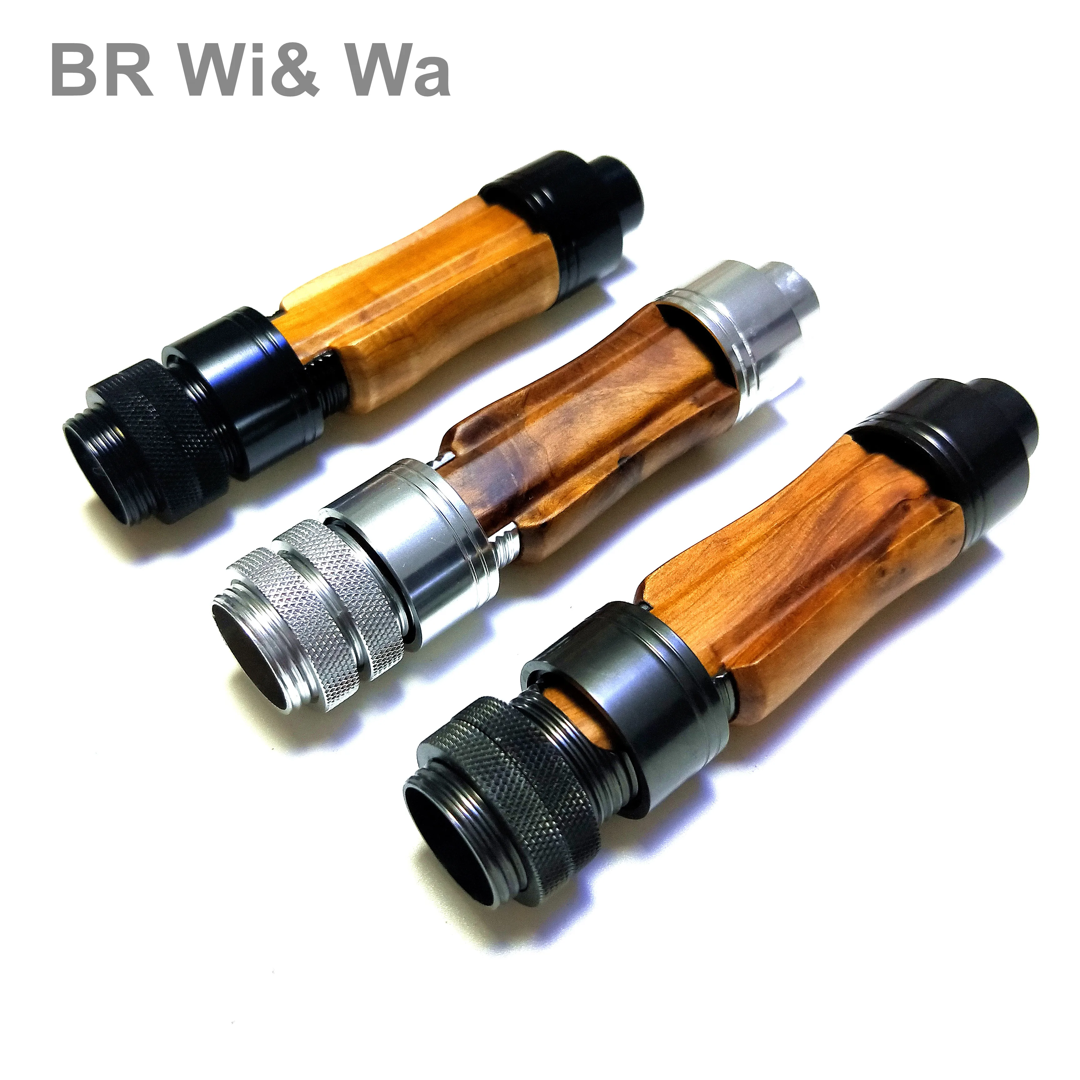 BR-Wi-Wa-Wood-Spinning-Reel-Seat-Root-Wood-DIY-Repair-Fishing-Rod-Three ...