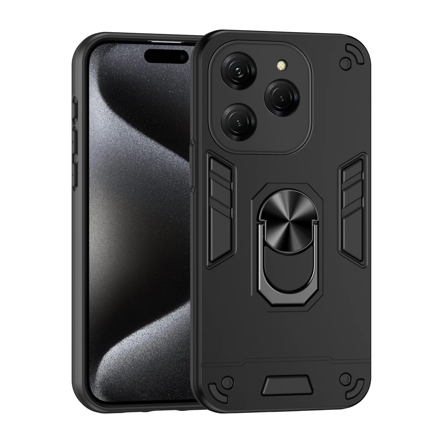 Rugged Armor Shockproof Phone Case For Tecno Spark 20 Pro 20C Go 2024 ...