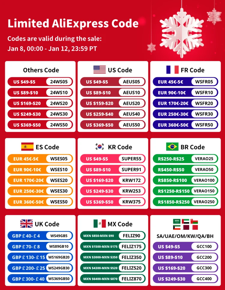 Limited aliexpress code