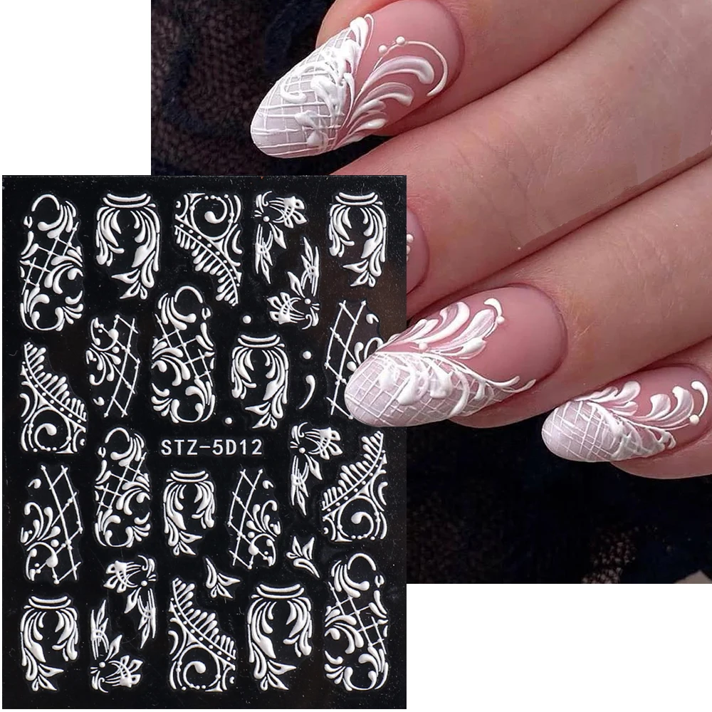 French Nails With Lace