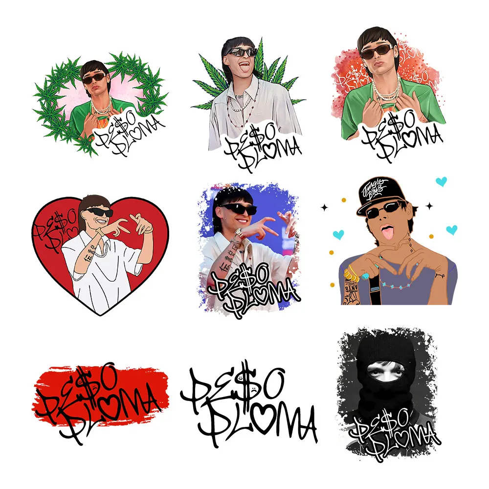 Peso-Pluma-Iron-On-Transfer-For-Clothing-Patches-DIY-Washable-T-Shirts ...