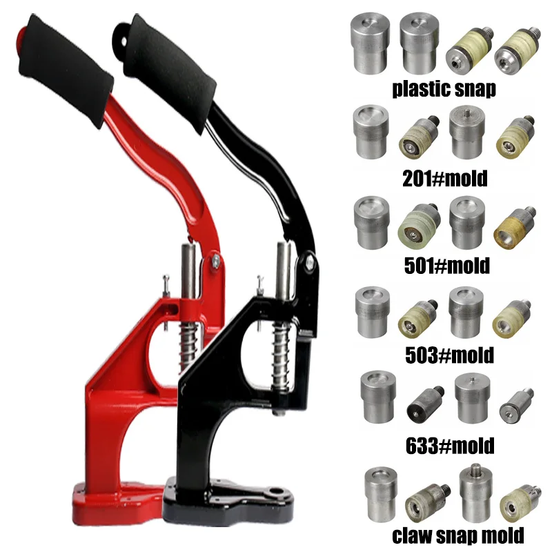 Hand-Punch-Press-Machine-e-Metal-Dies-Snap-Buttons-Tools-Molde-para ...