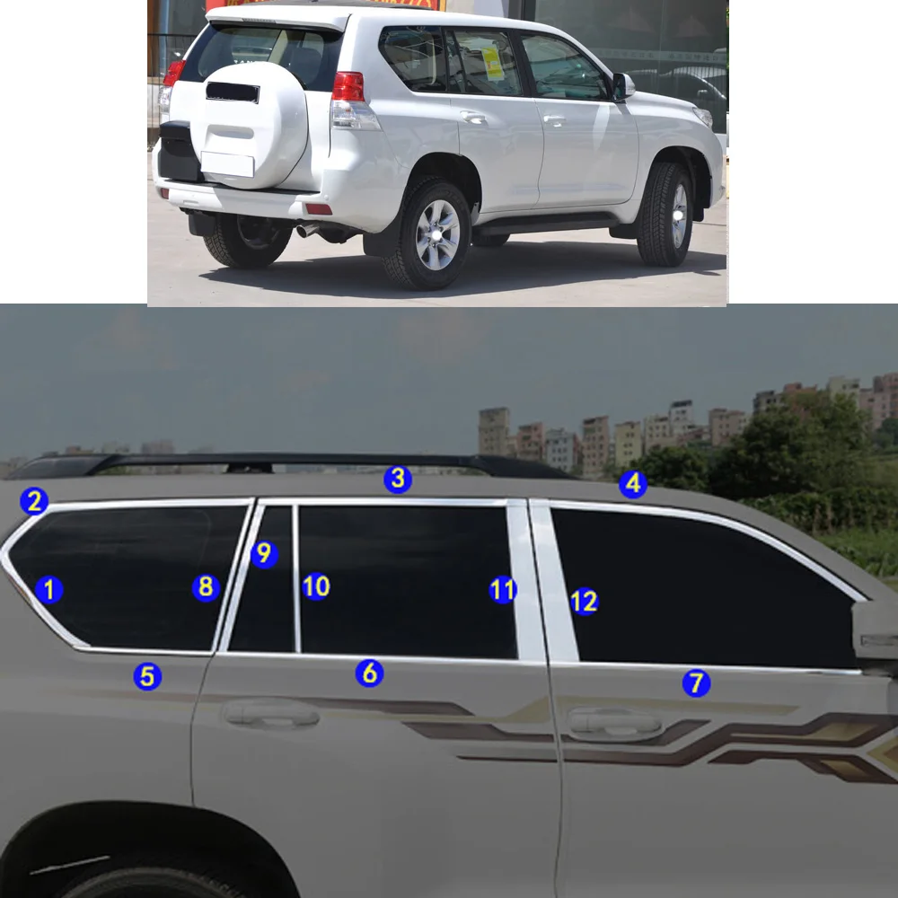 Car-Sticker-Garnish-Pillar-Window-Middle-Strip-Trim-Frame-Hoods-Parts ...