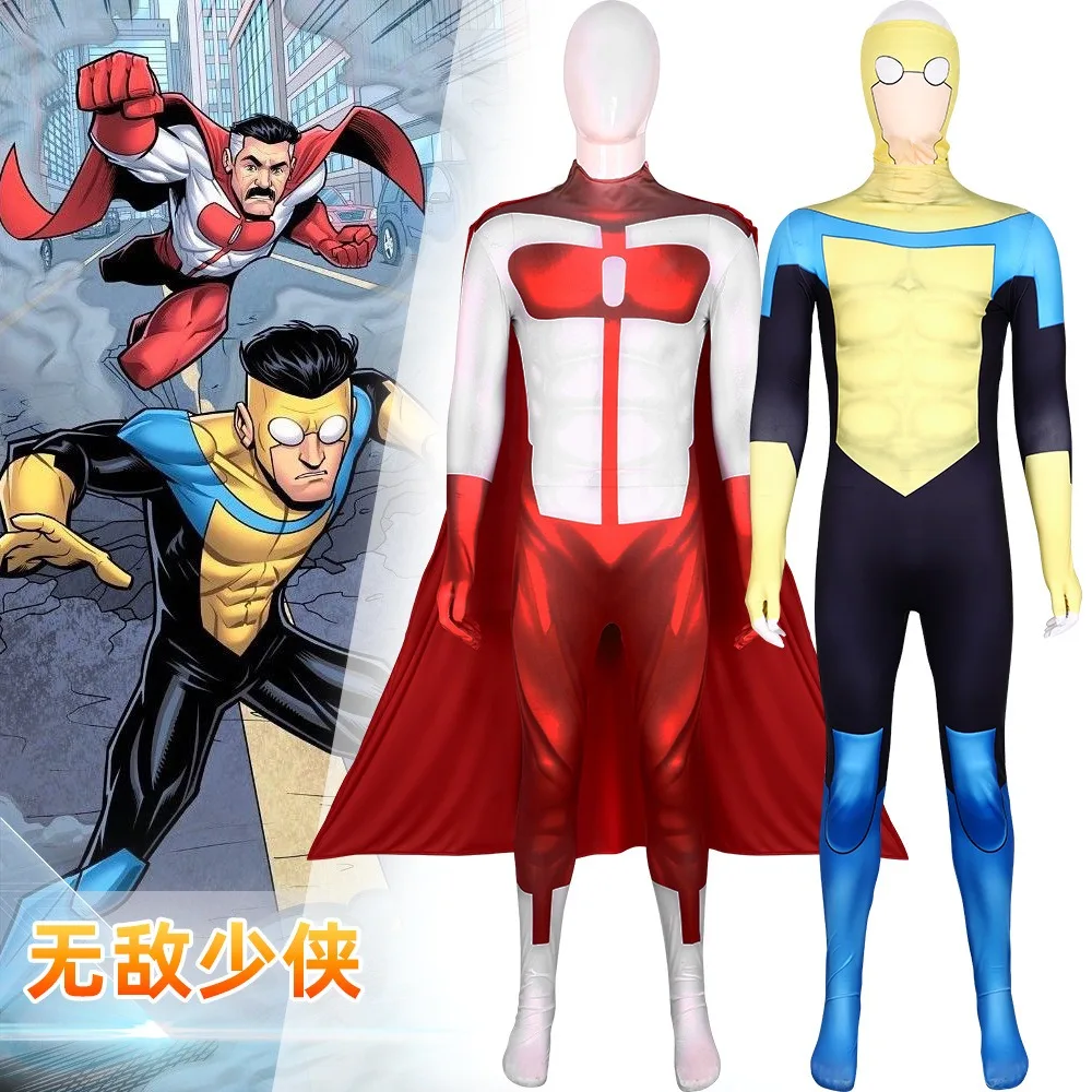 Invencible Cosplay Mark Grayson Omniman Omni disfraz de hombre chico ...
