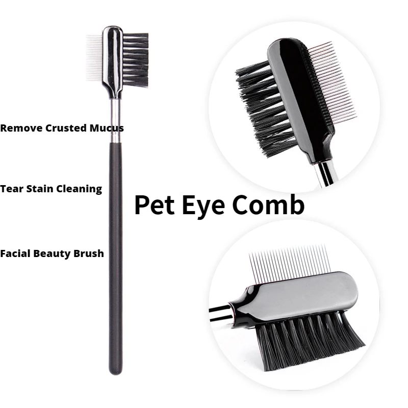Pet-Eye-Comb-Brush-Pet-Tear-Stain-Remover-Comb-Double-Sided-Eye ...