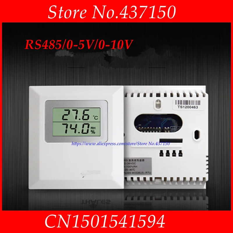 RS485 indoor temperature and humidity sensor transmitter 4-20mA 0-5V ...