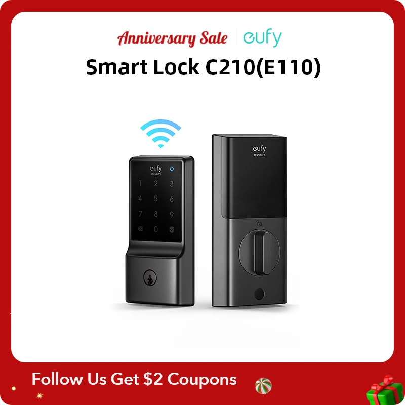 eufy-Security-C210-E110-Smart-Lock-5-in-1-Keyless-Entry-Door-Lock-Built ...