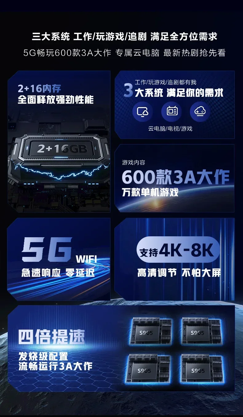 X10 Wireless Video Game Console 4K HD TV 5G WiFi Game Stick Dual System ...