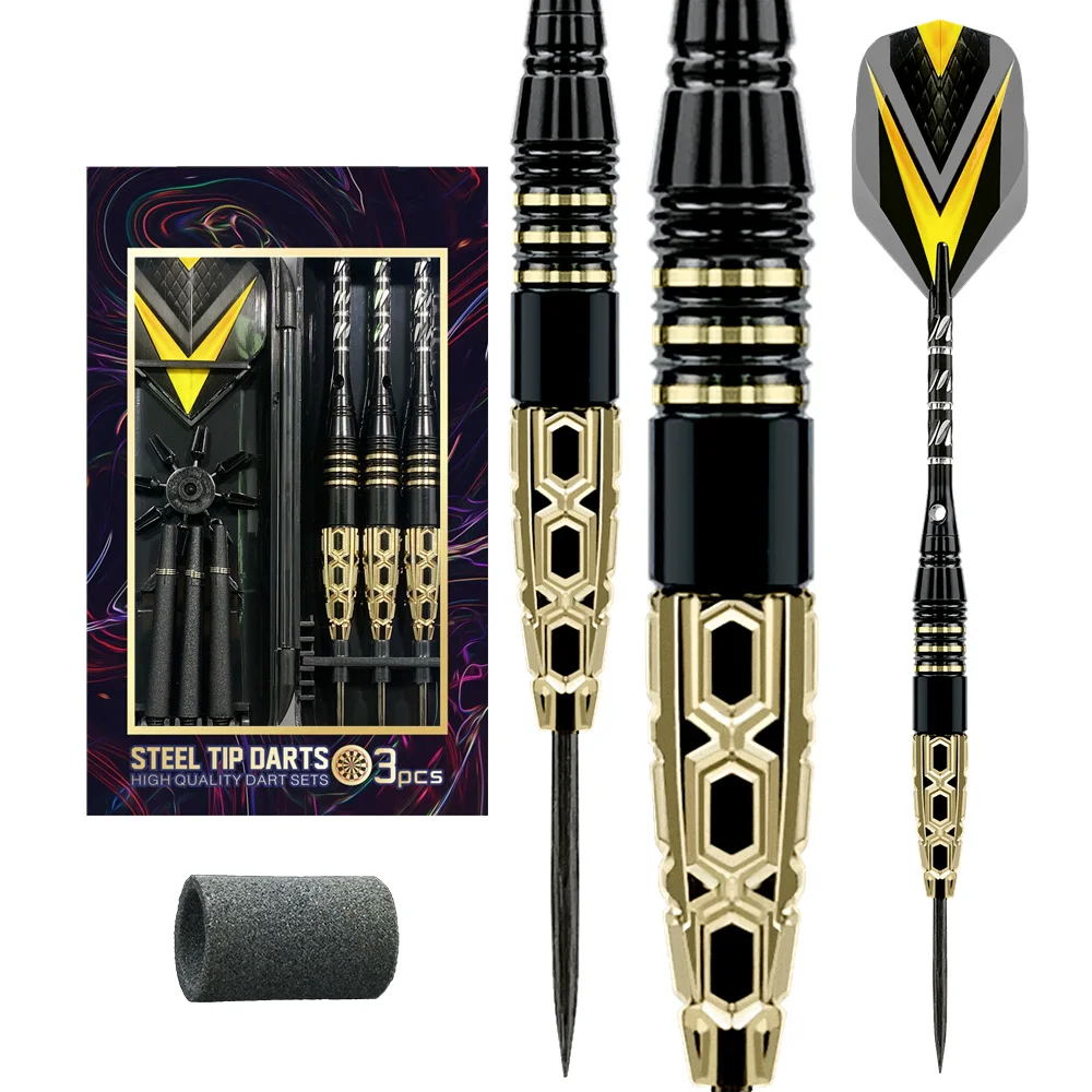 Professional-Dart-Set-24-Grams-Metal-Steel-Tip-Precision-Engraved-Brass ...