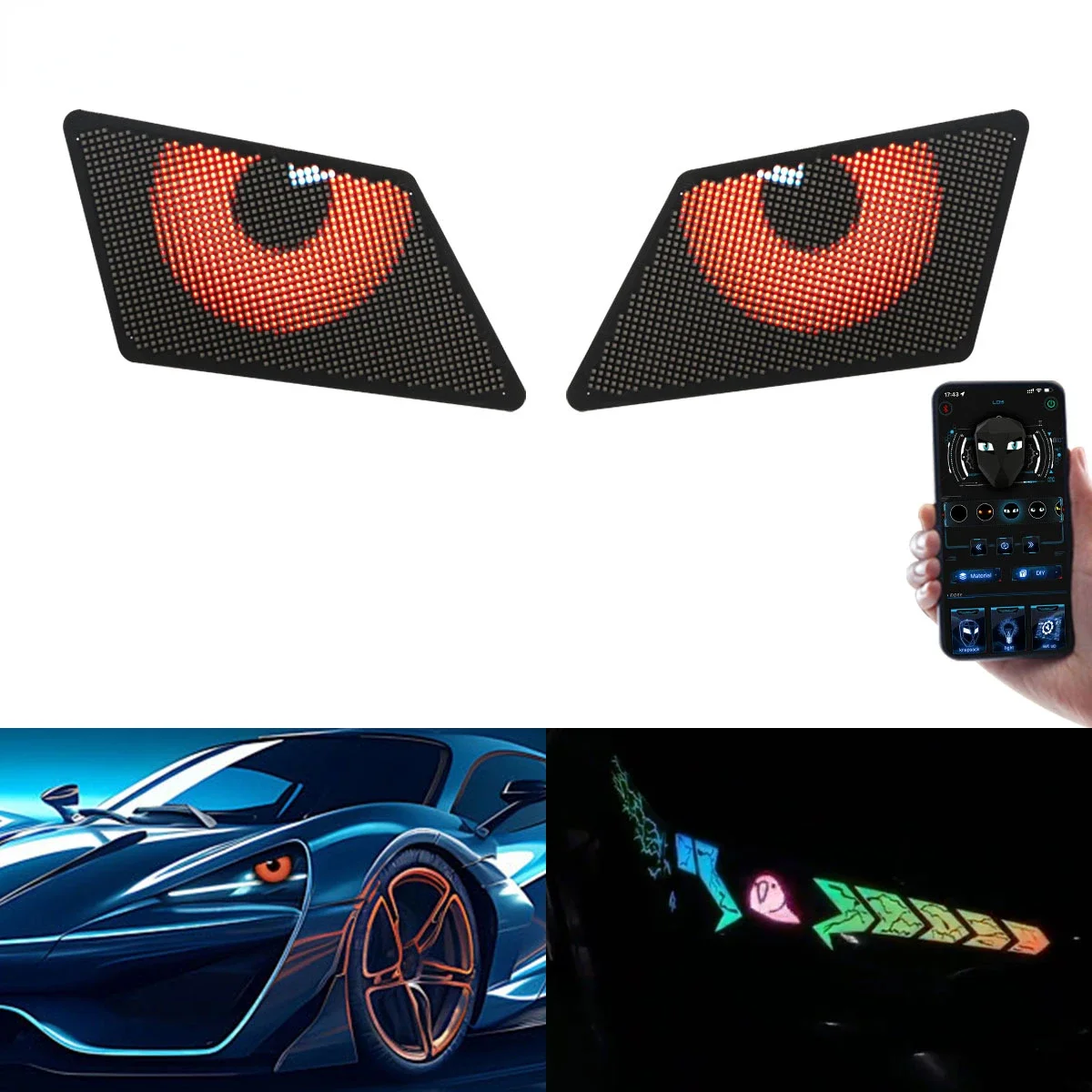 Ojos-del-diablo-para-coche-modificaci-n-de-luz-ojo-de-gui-o-animaci-n ...