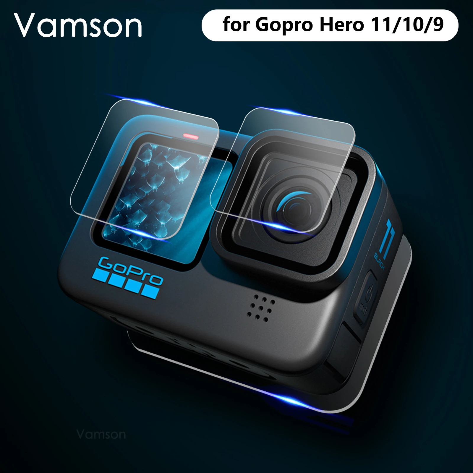 Gopro Protective Tempered Glass Black 11 | Gopro Hero Screen Protector ...