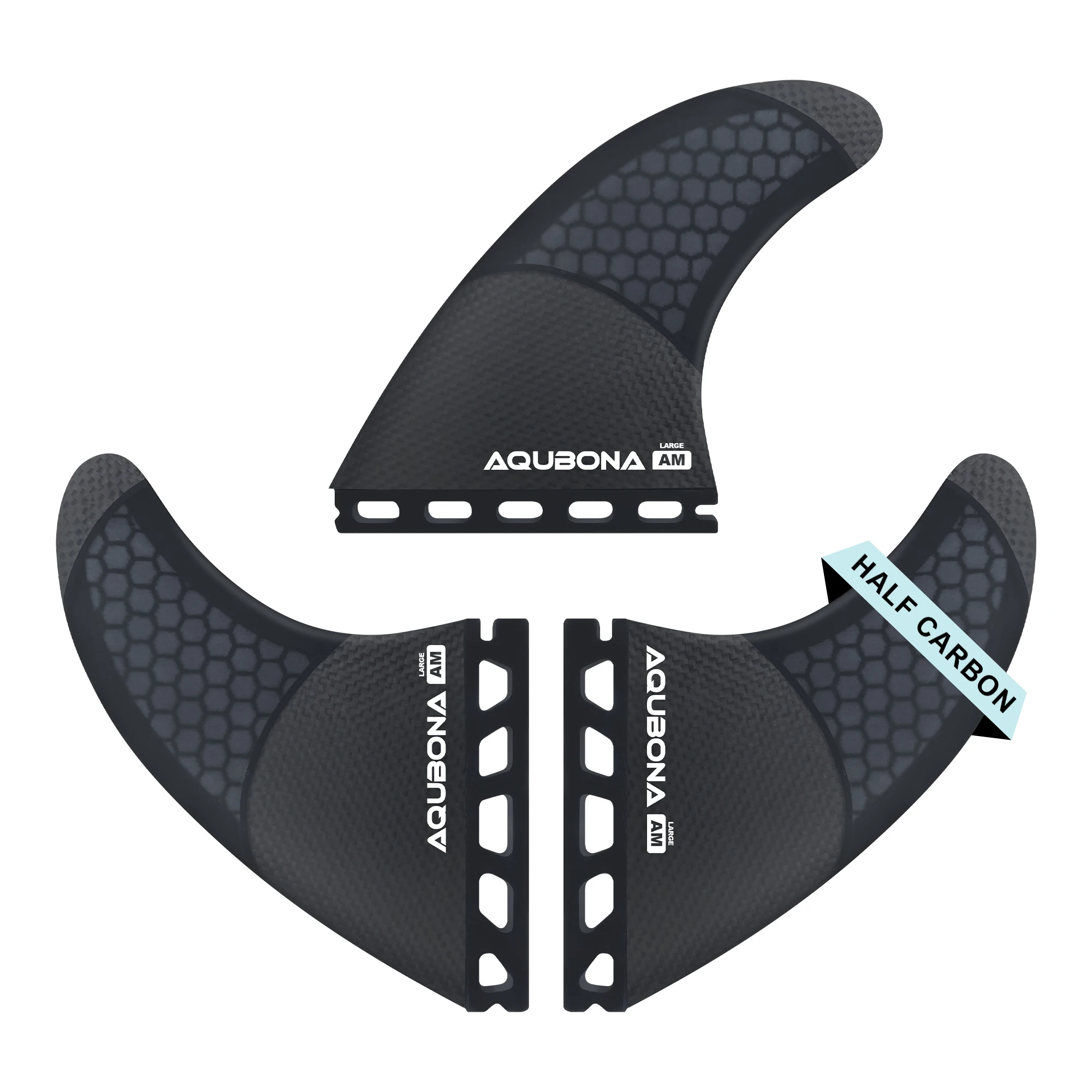Single-Tab-Fins-Tri-Fin-Set-para-surf-meio-carbono-Honeycomb-desempenho ...