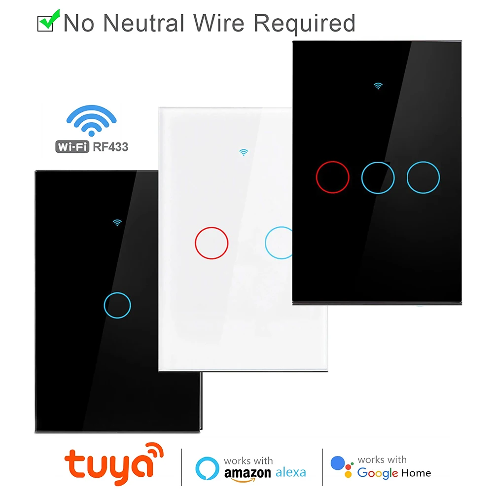Tuya-App-US-WiFi-Smart-Wall-Switch-1-2-3-Gang-No-Neutral-Wire-Touch ...